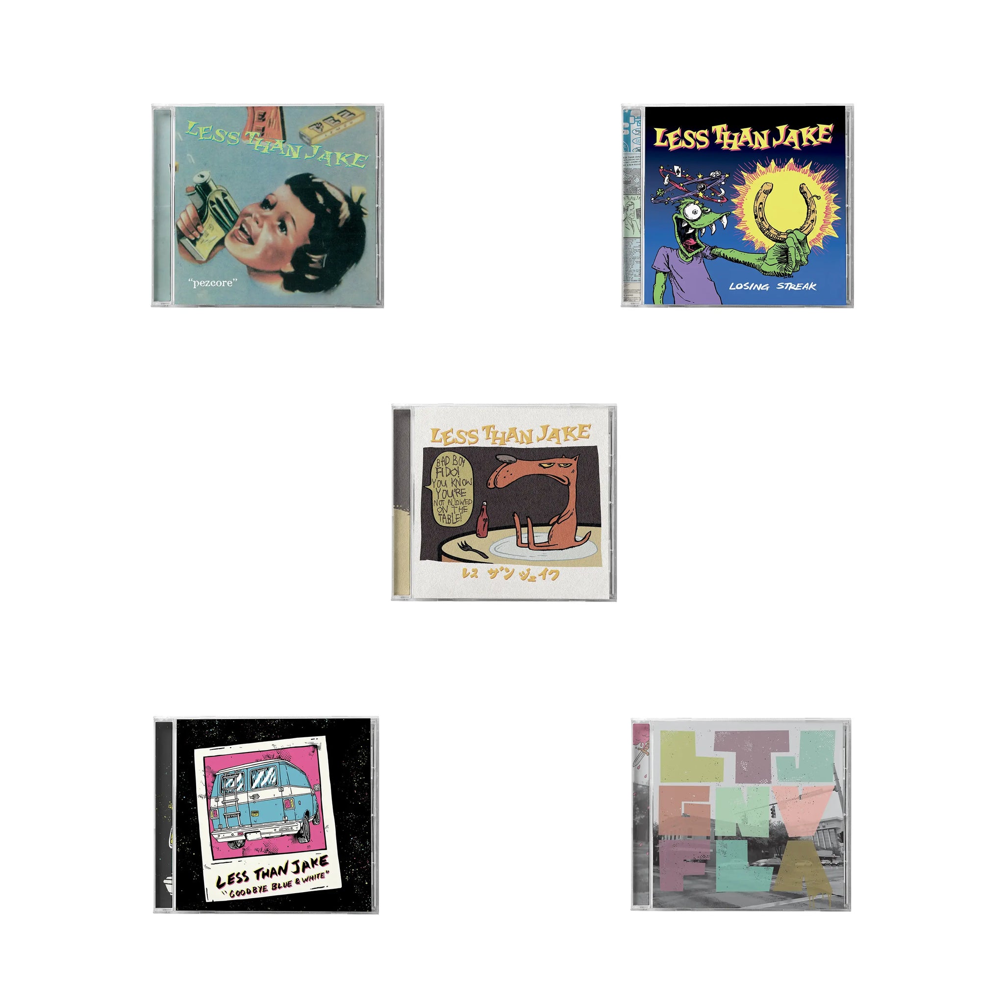 Less Than Jake CDs Bundle (Forever Versions) – Rude Records Shop