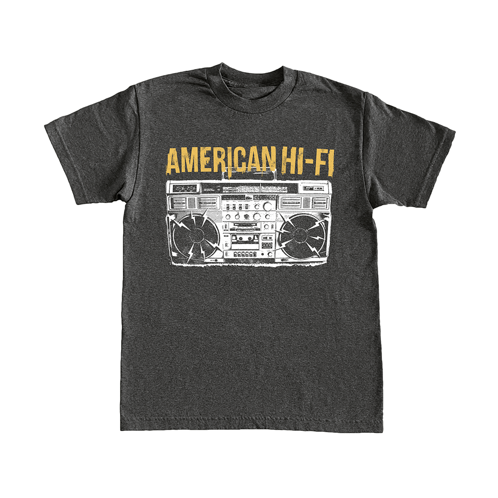 Boombox Heather Grey T-Shirt – Rude Records Shop