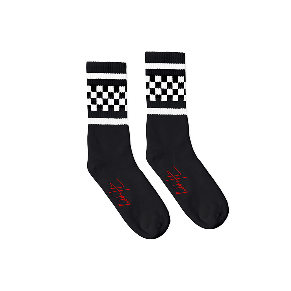 Checkerboard Logo Socks – Rude Records Shop