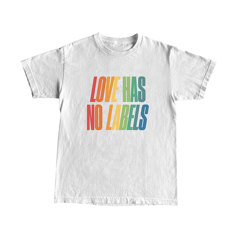 Love Has No Labels White T Shirt – Rude Records Shop